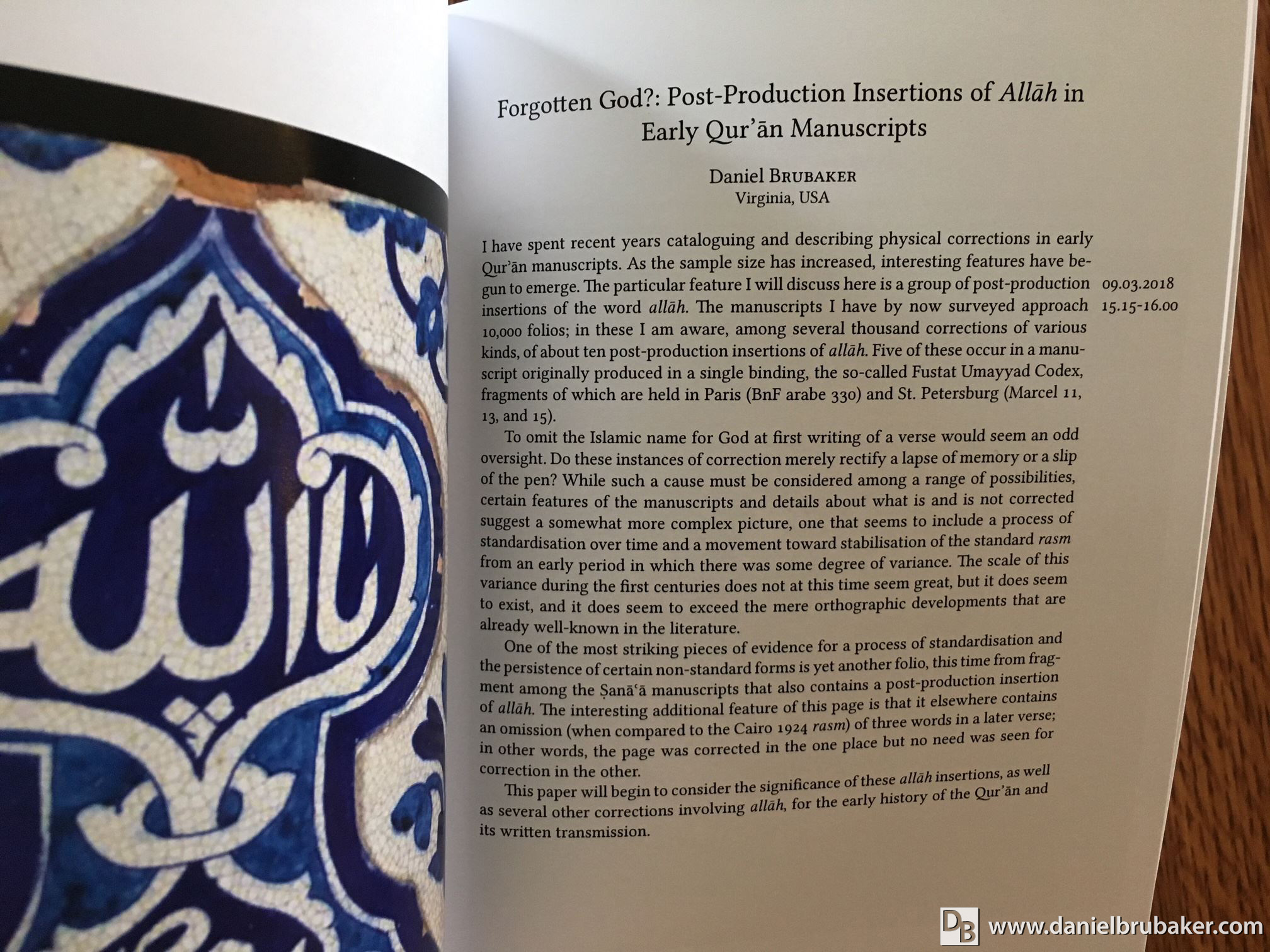 Brubaker “Forgotten God” chapter to appear in 10th Inârah volume ...